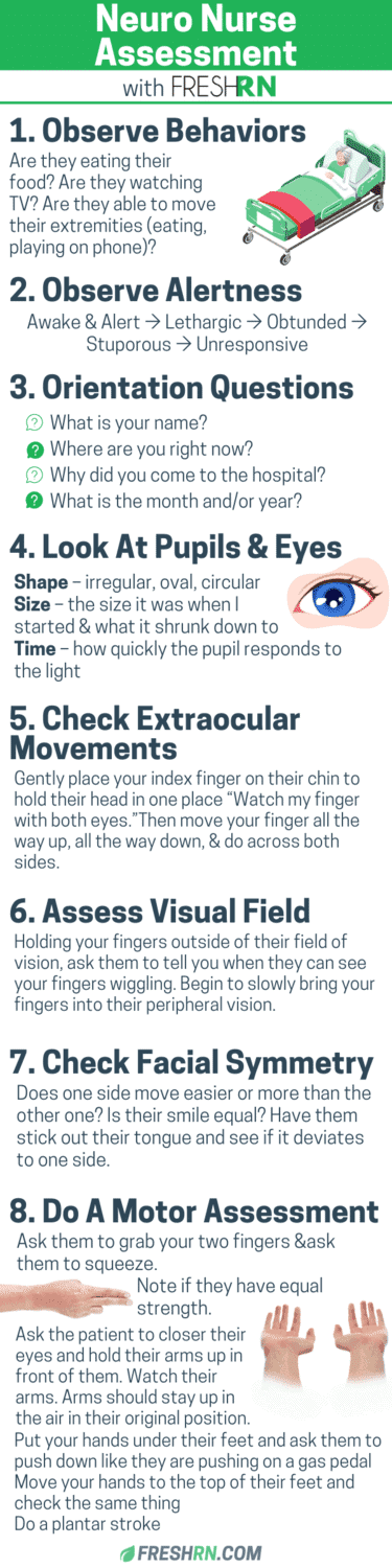 Neuro Nurse Assessment - Conscious Head to Toe – FRESHRN
