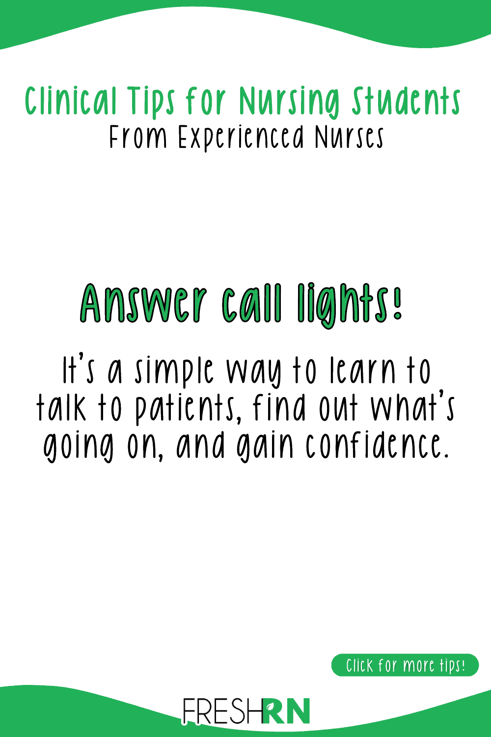 Clinical Tips for Nursing Students (from Experienced Nurses!) – FRESHRN