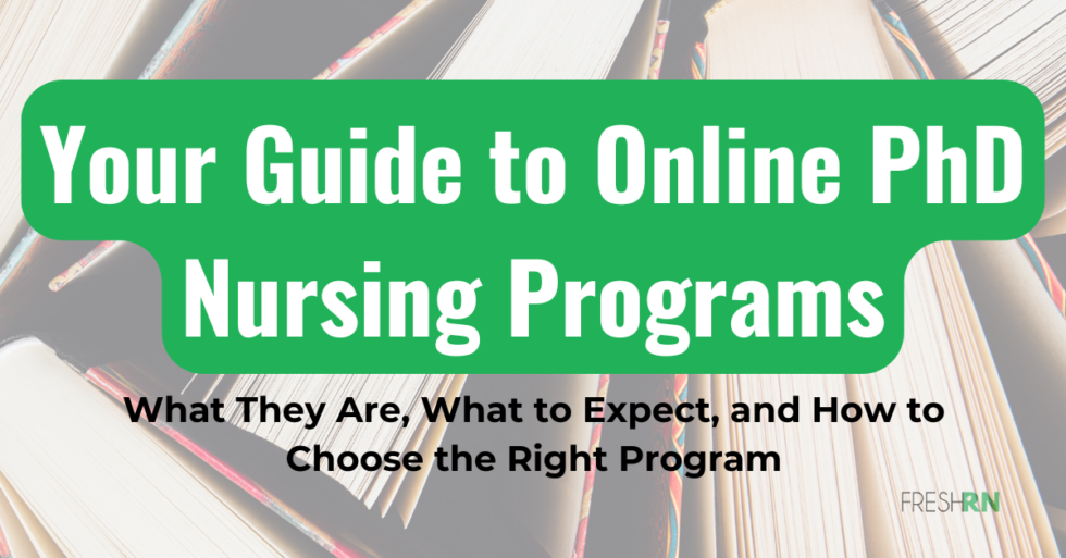 Your Guide to Online PhD Nursing Programs: What They Are, What to ...